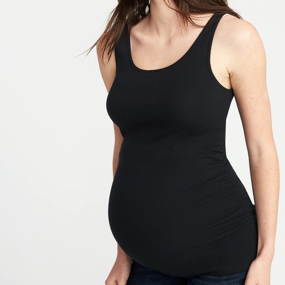Old Navy Tops Maternity First Layer Ribknit Sideshirred Tank Top Poshmark